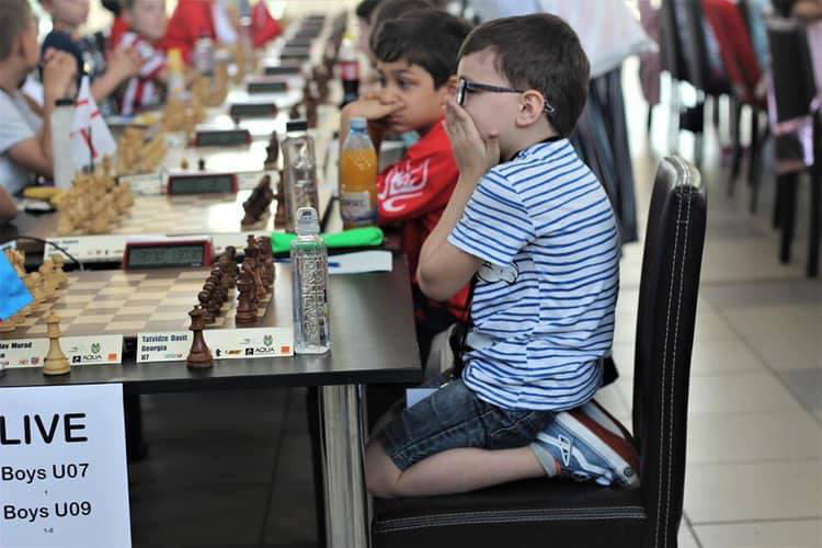 6-year-old Davit Tatvadze wins European School Chess Championship