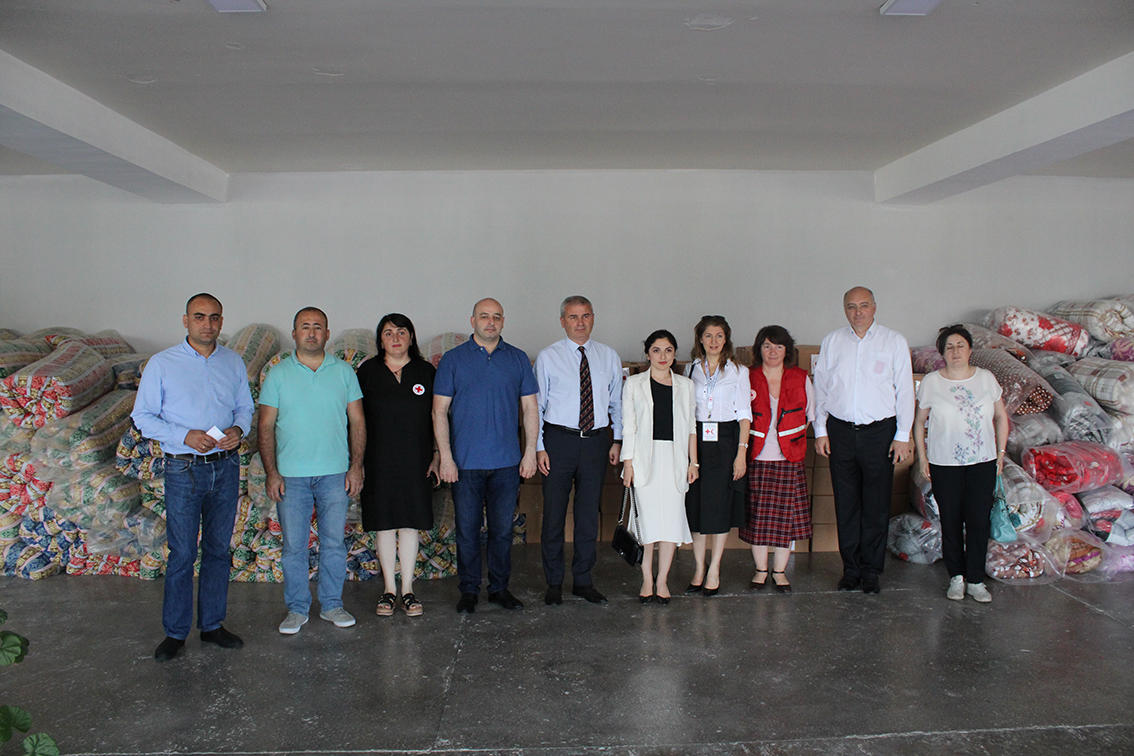 საქართველოს წითელი ჯვრის საზოგადოების პრეზიდენტმა სტიქიის შედეგად ...