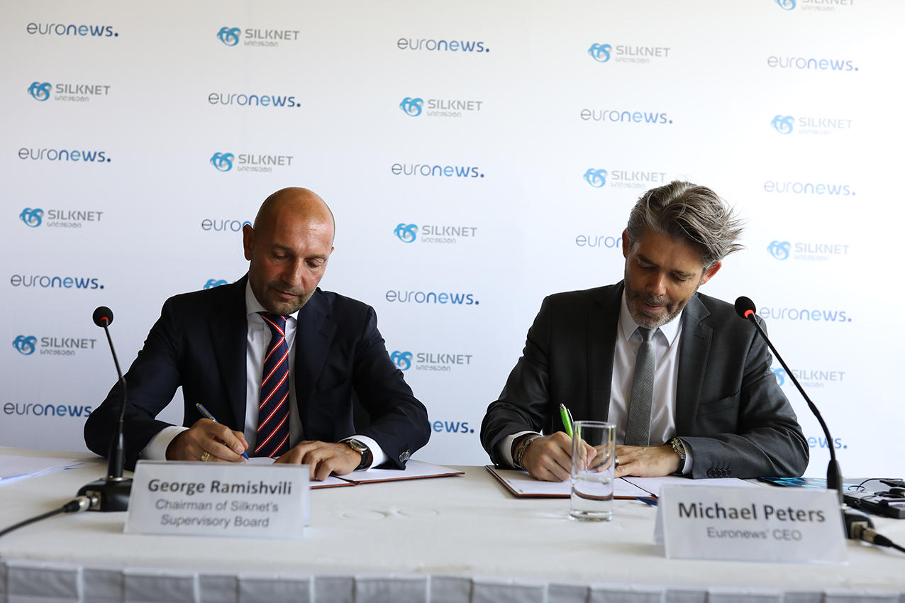 Euronews and Silknet sign an MOU to launch “Euronews Georgia”