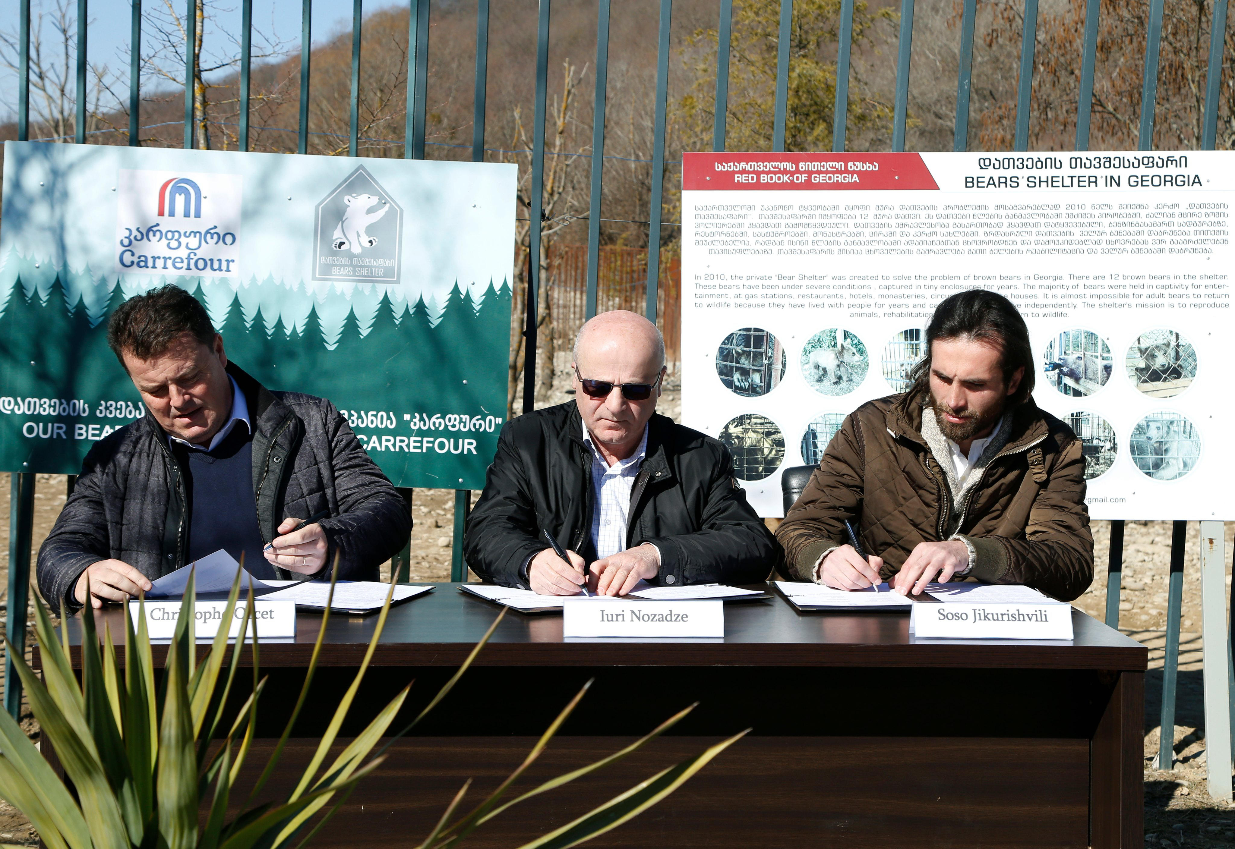 ცხვარიჭამიაში დათვების თავშესაფრის საკვები პროდუქტით მომარაგებასთან ...