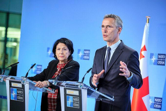 NATO Spokesperson: Jens Stoltenberg will meet the President of Georgia