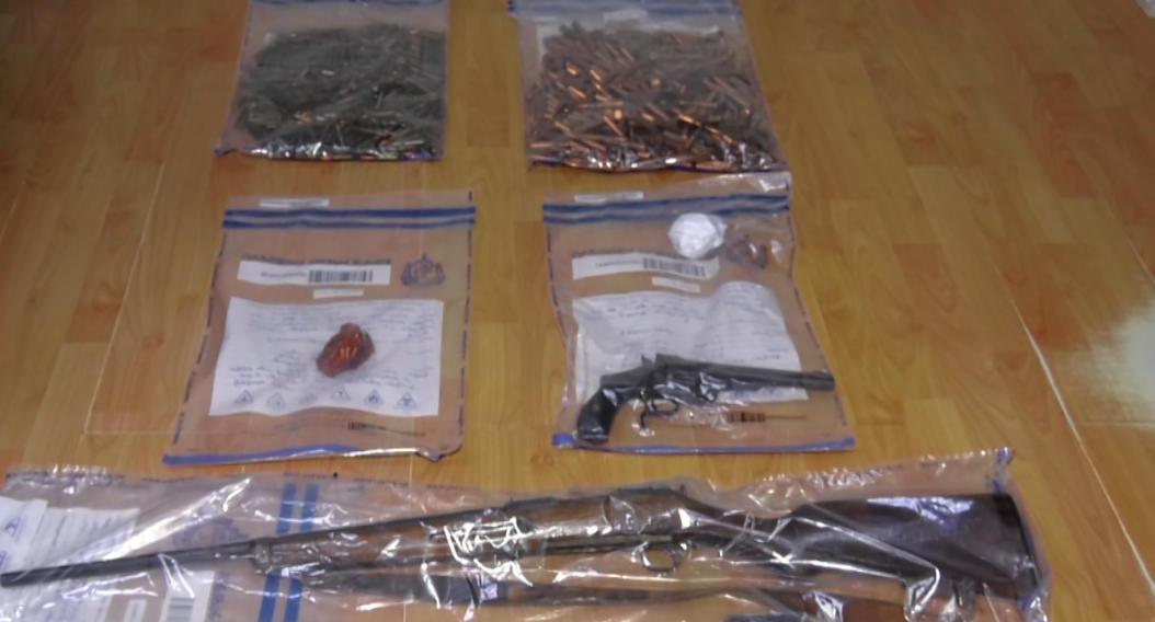 შინაგან საქმეთა სამინისტრომ უკანონო ცეცხლსასროლი იარაღები და საბრძოლო ...