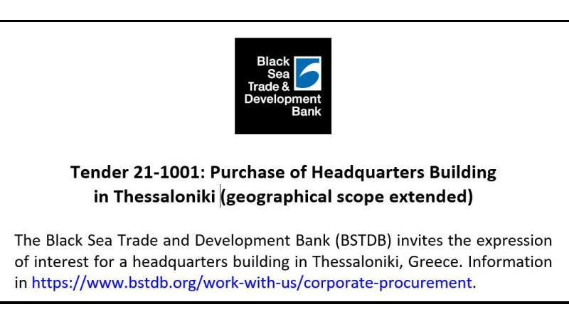 Invitation to tender 21-1001: Purchase of Headquarters Building ...
