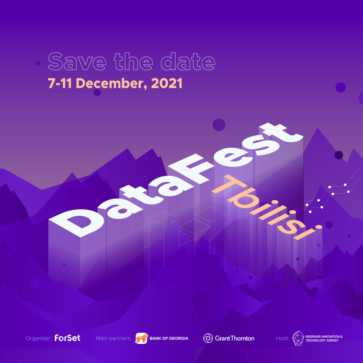 GITA- ს მხარდაჭერით, DataFest Tbilisi 2021 ჰიბრიდული ფორმატით ბრუნდება