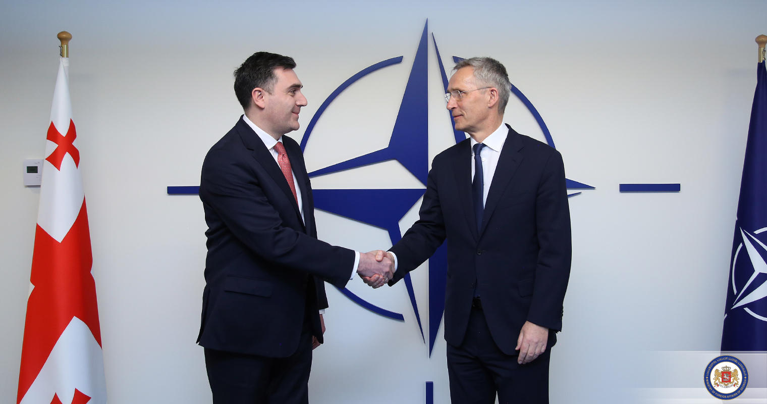 Minister of Foreign Affairs of Georgia meets with NATO Secretary General