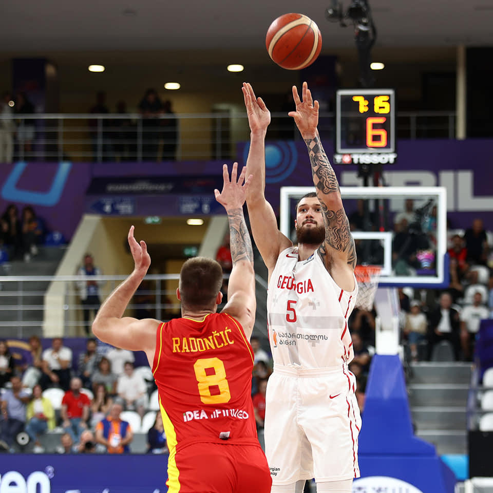 საქართველოს კალათბურთელთა ნაკრები მონტენეგროსთან ანგარიშით 73:81 ...